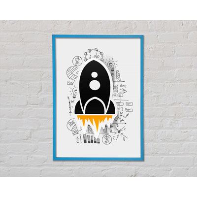 Isabelle & Max Rocket Launch - Single Picture Frame Art Prints ...