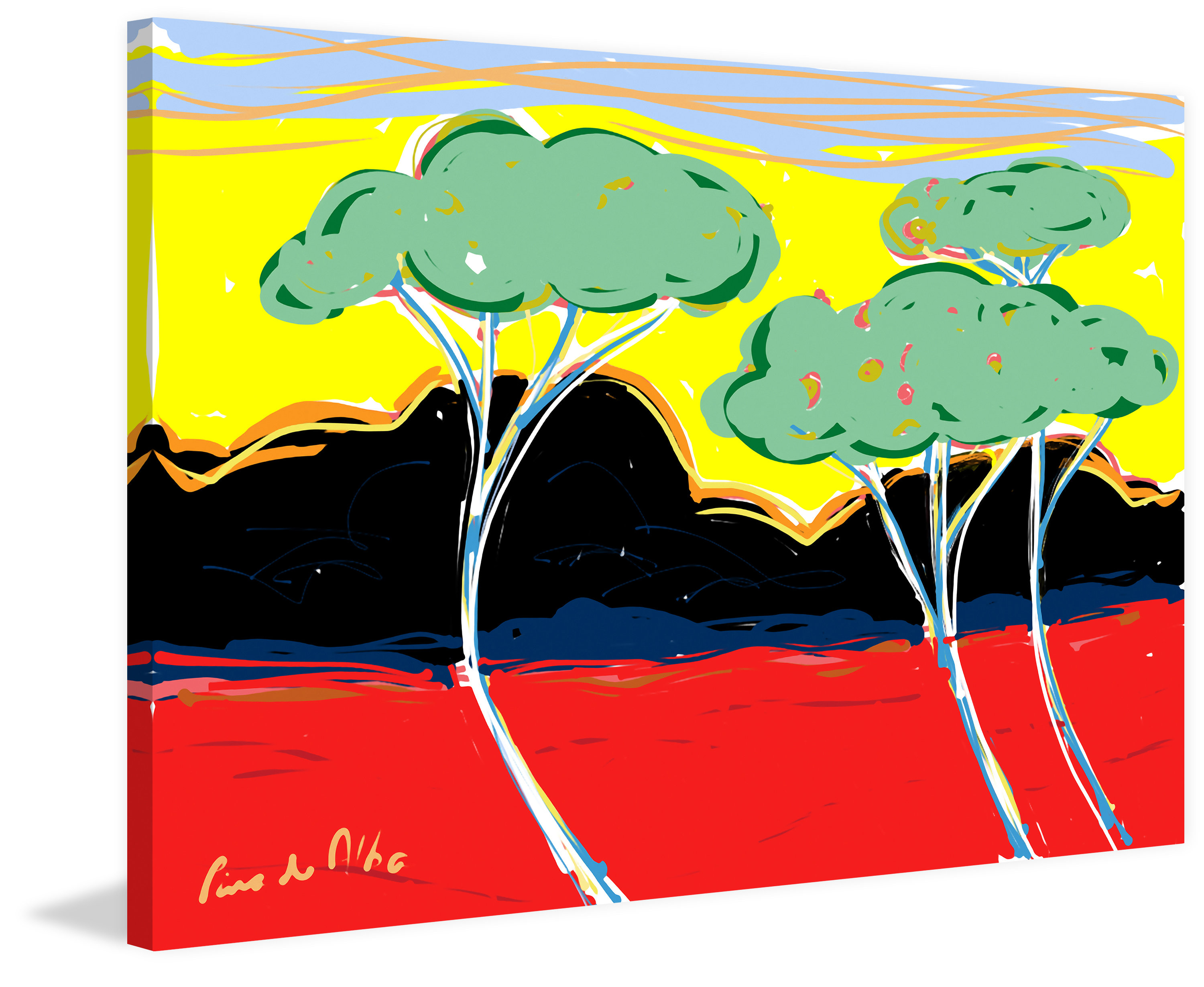 Marmont Hill 'Juan Les Pins 1' by Arthur Pina Painting Print on Wrapped ...