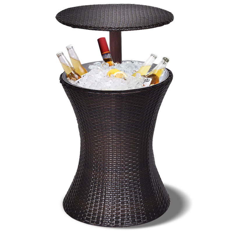 Costway 22 Quarts Ice Cooler Cooler , Mix Brown & Reviews | Wayfair