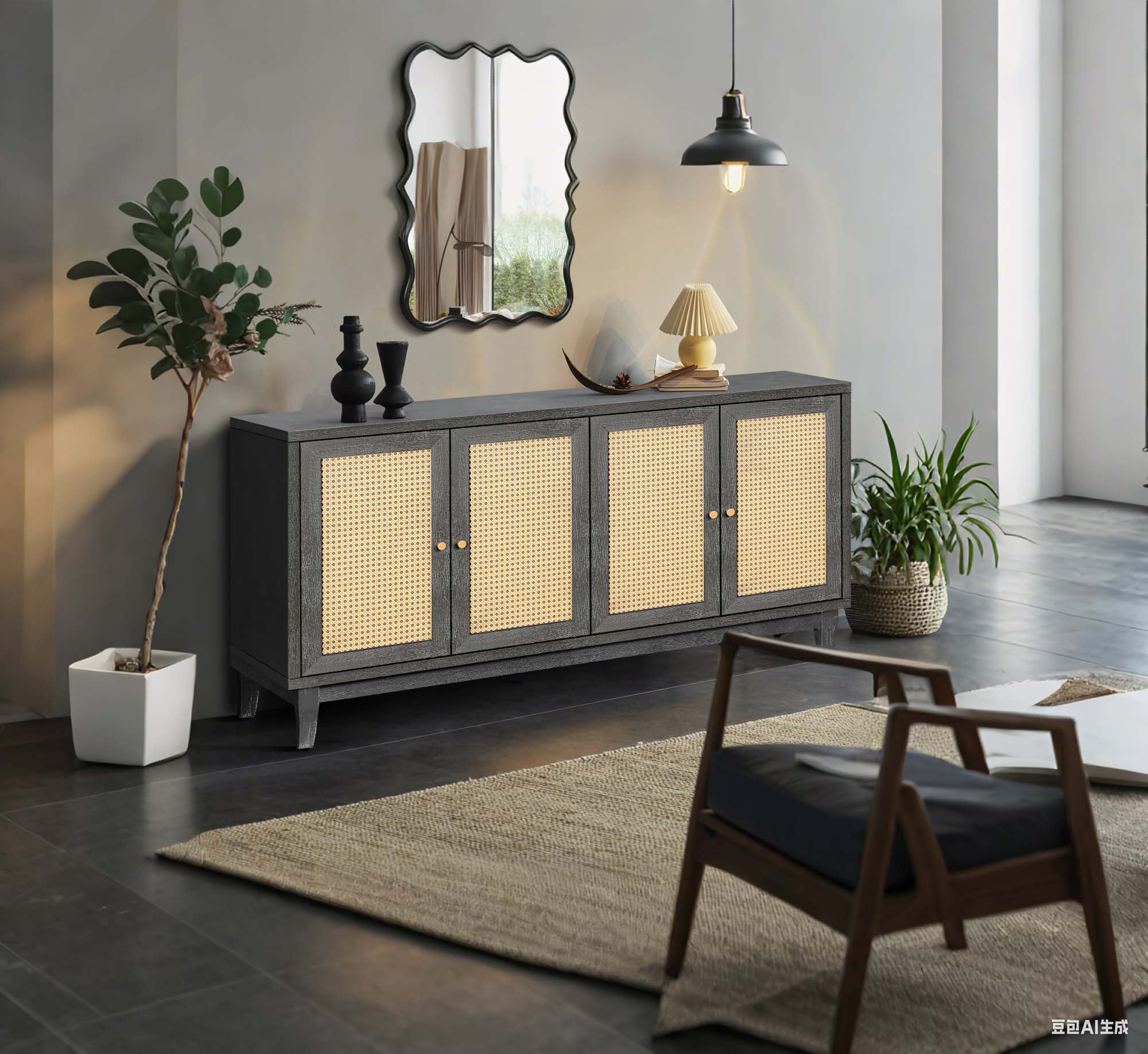 Dakota Fields Handcrafted Premium Grain Panels,Sideboard Buffer Cabinet ...