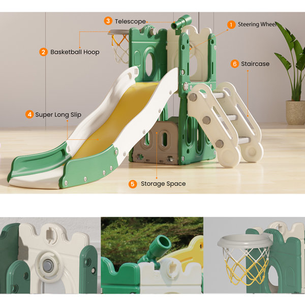 Runjian Co., Ltd. Tower Kids Slide, Kids Playground L-Shaped Slide ...