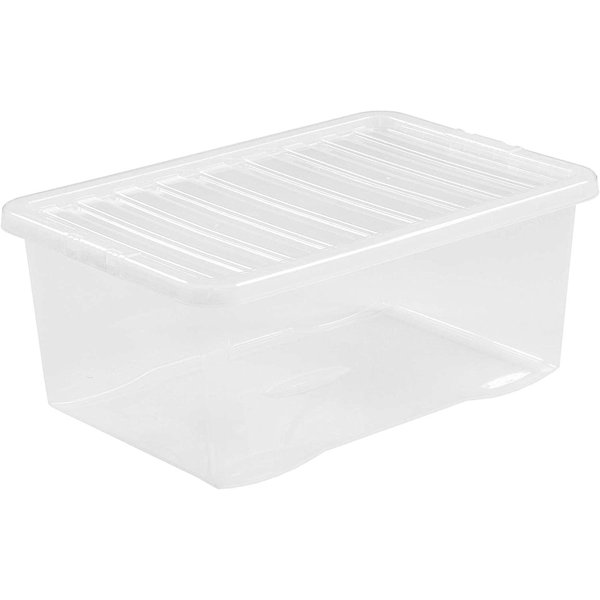 WHATMORE CRYSTAL 45L BOX & LID CLEAR 10870 | Wayfair.co.uk