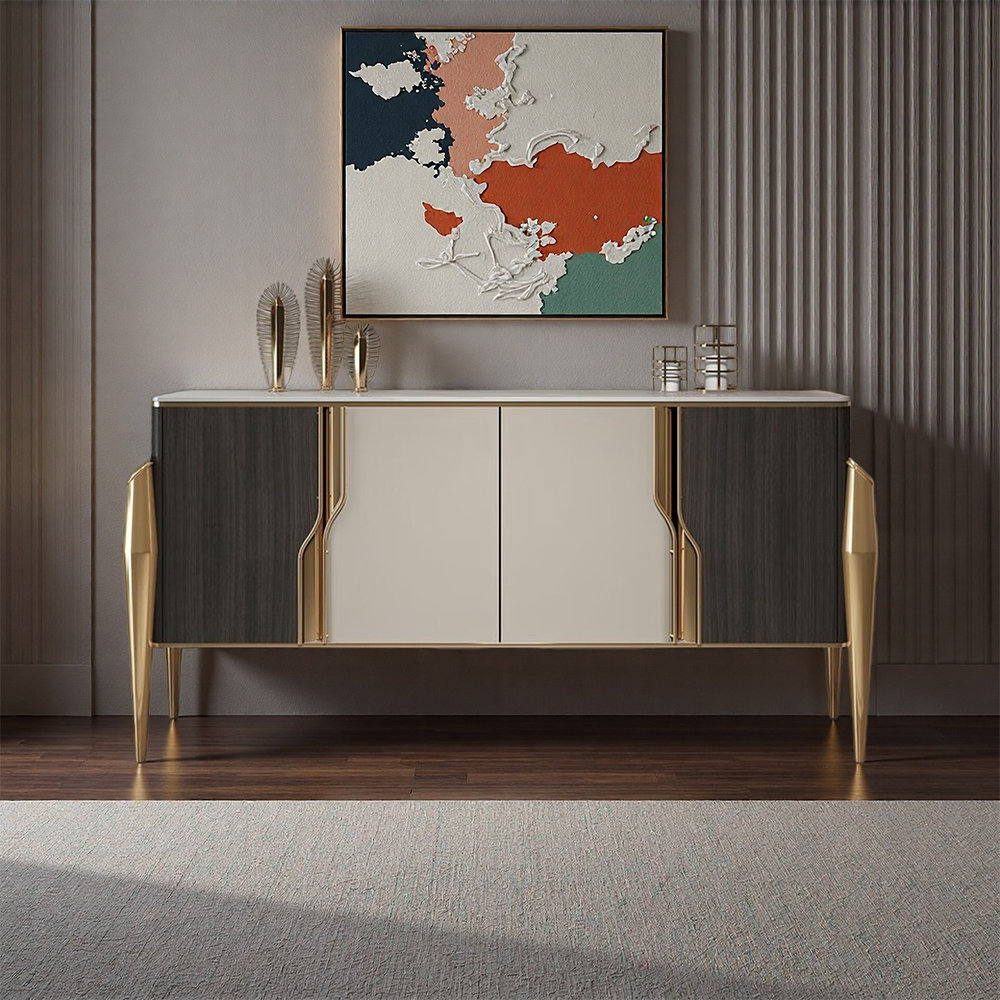Rebrilliant Italian style high-end living room shoe cabinet | Wayfair