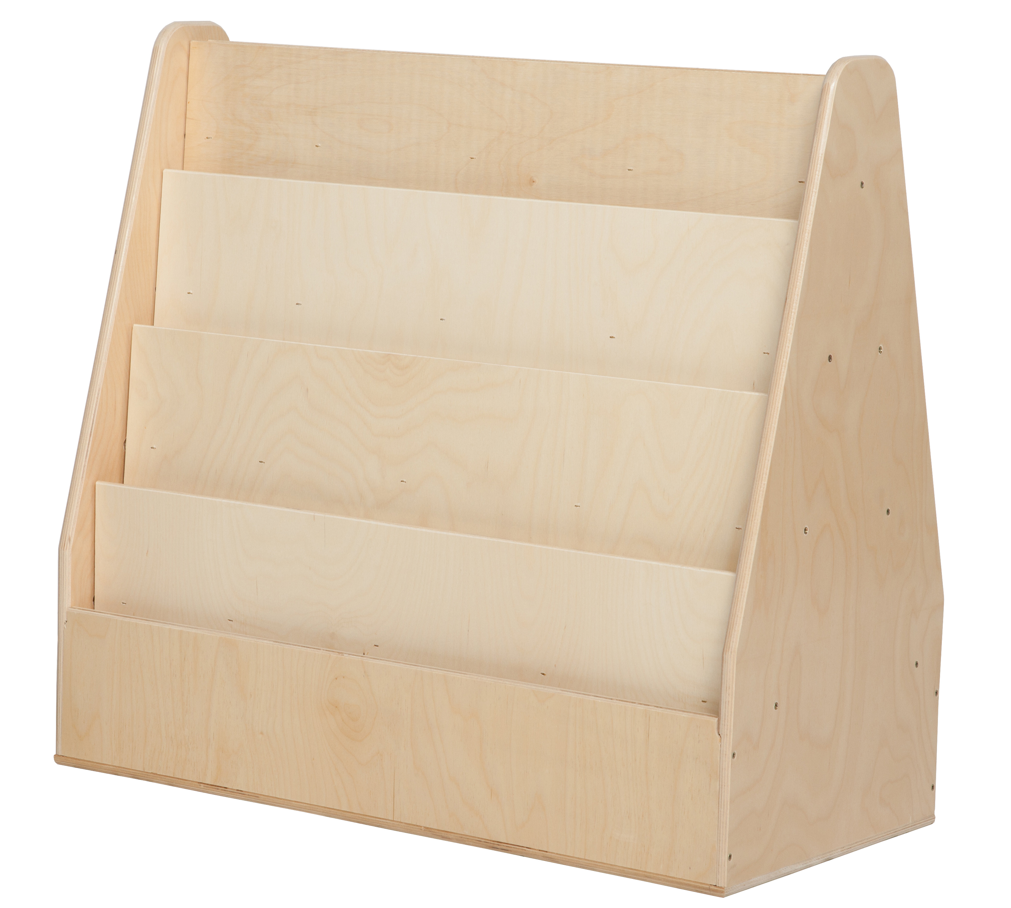 Wood Designs Double Sided 8 Compartment Book Display with Casters ...