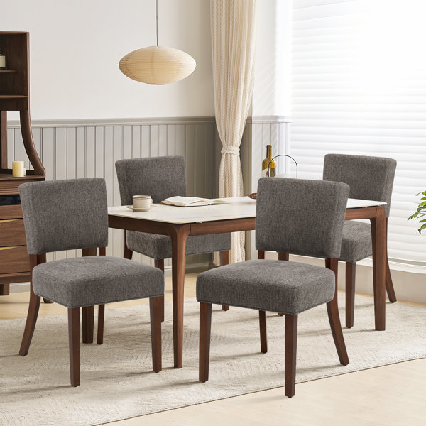Lark Manor Upholstered Solid Wood Parsons Side Dining Chair & Reviews ...