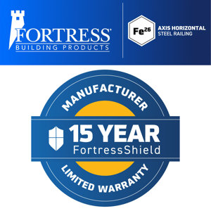 Fortress Building Products Fe26 Axis Steel Railing Level Panel | Wayfair