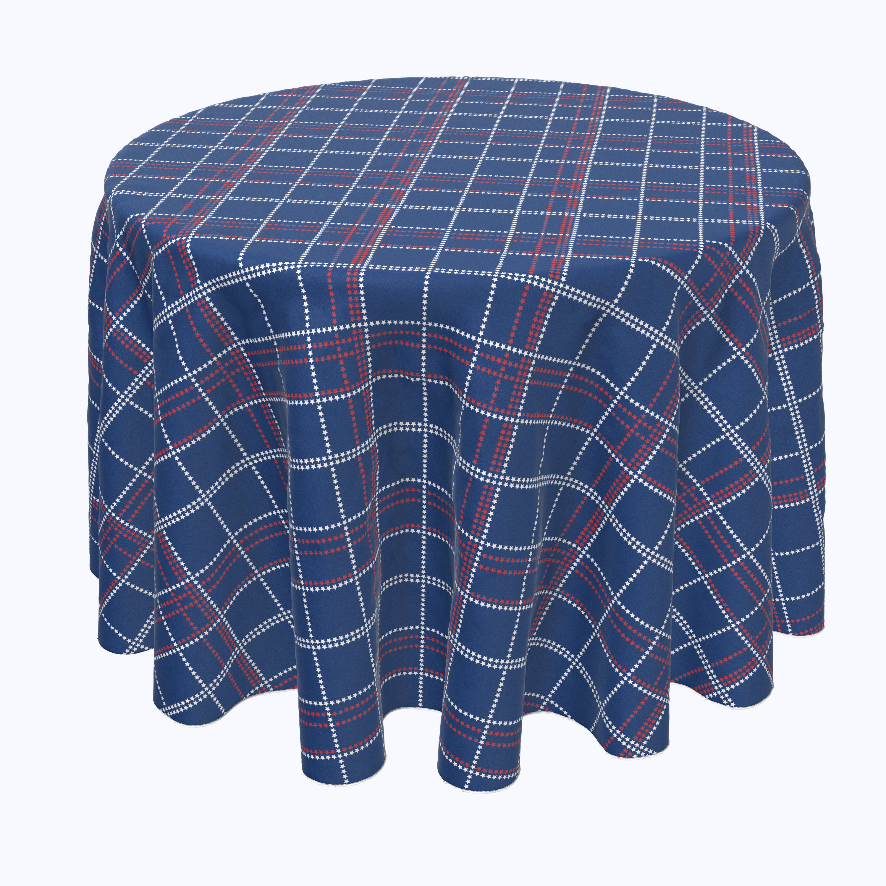 The Holiday Aisle® Greenbriar Plaid Round Tablecloth | Wayfair