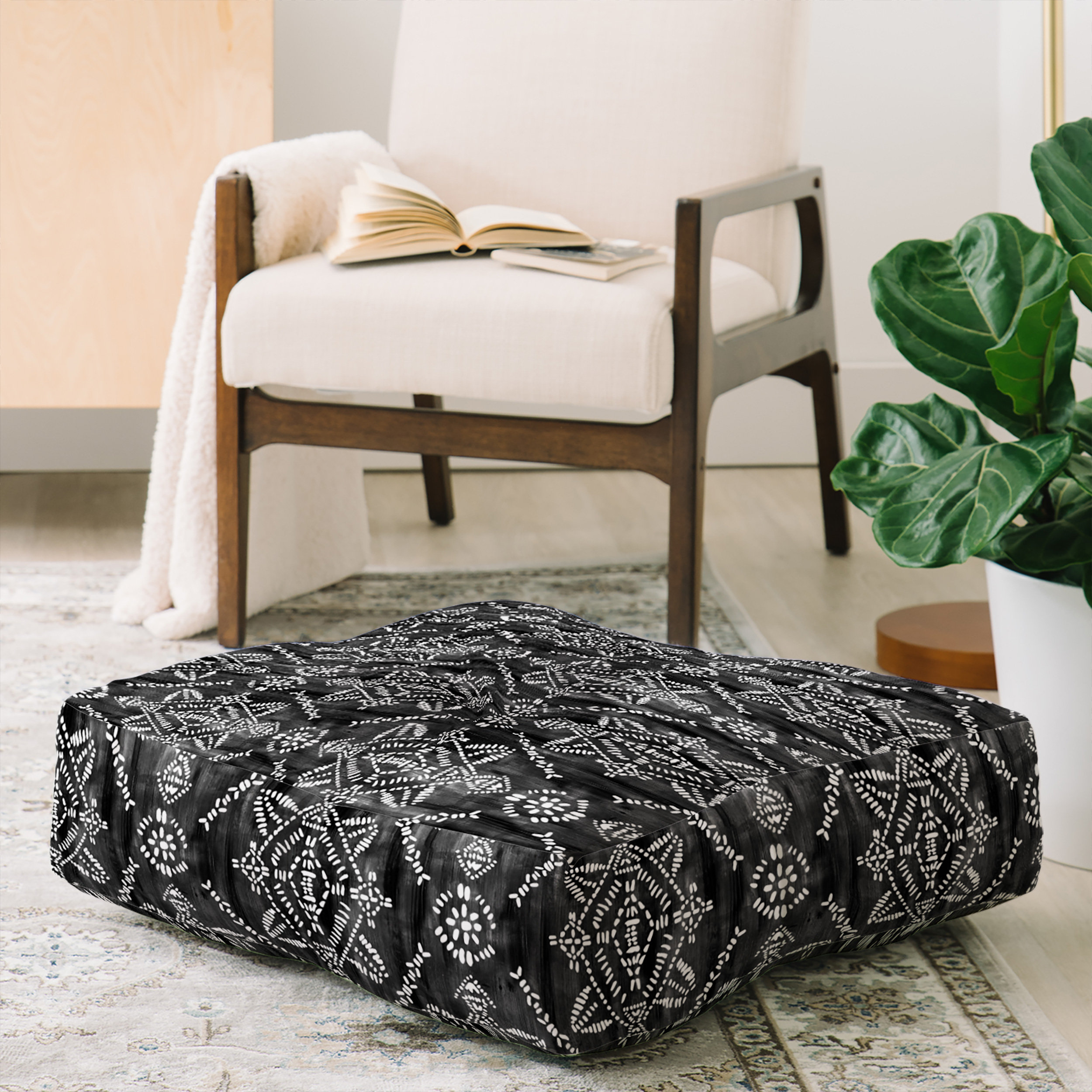 Deny Designs Schatzi Reeve Pattern Square Pillow Cover & Insert | Wayfair