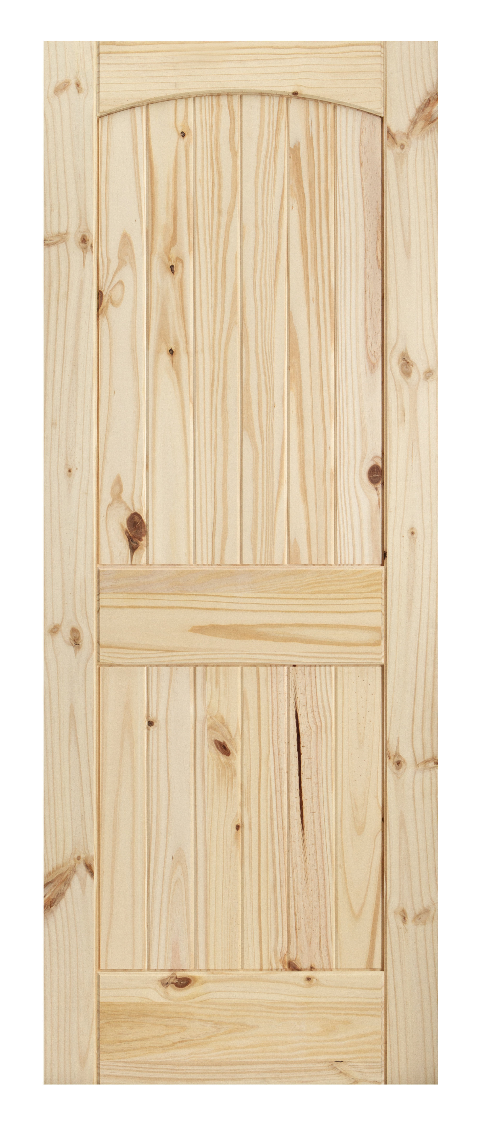 Door to Door Door Company Porte standard à panneaux en bois brut ...