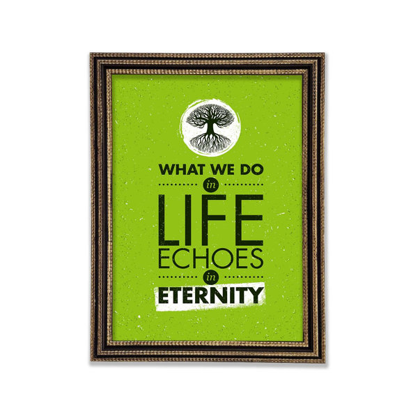 Happy Larry What We Do In Life - Print | Wayfair.co.uk