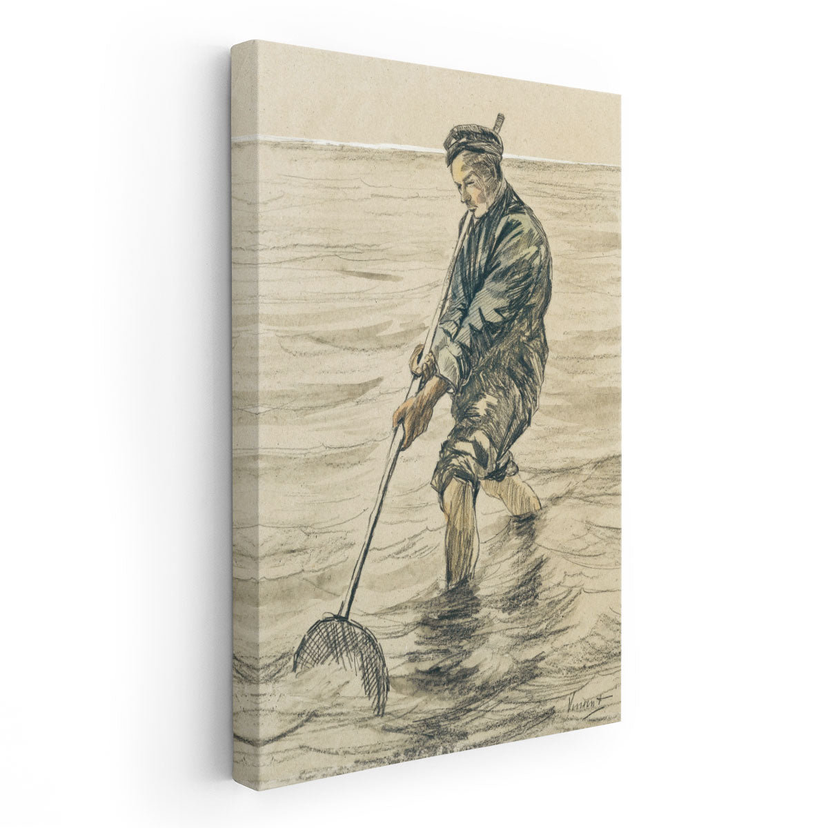 Lark Manor™ The Shell Fisherman, 1890 - Canvas Print Wall Art | Wayfair