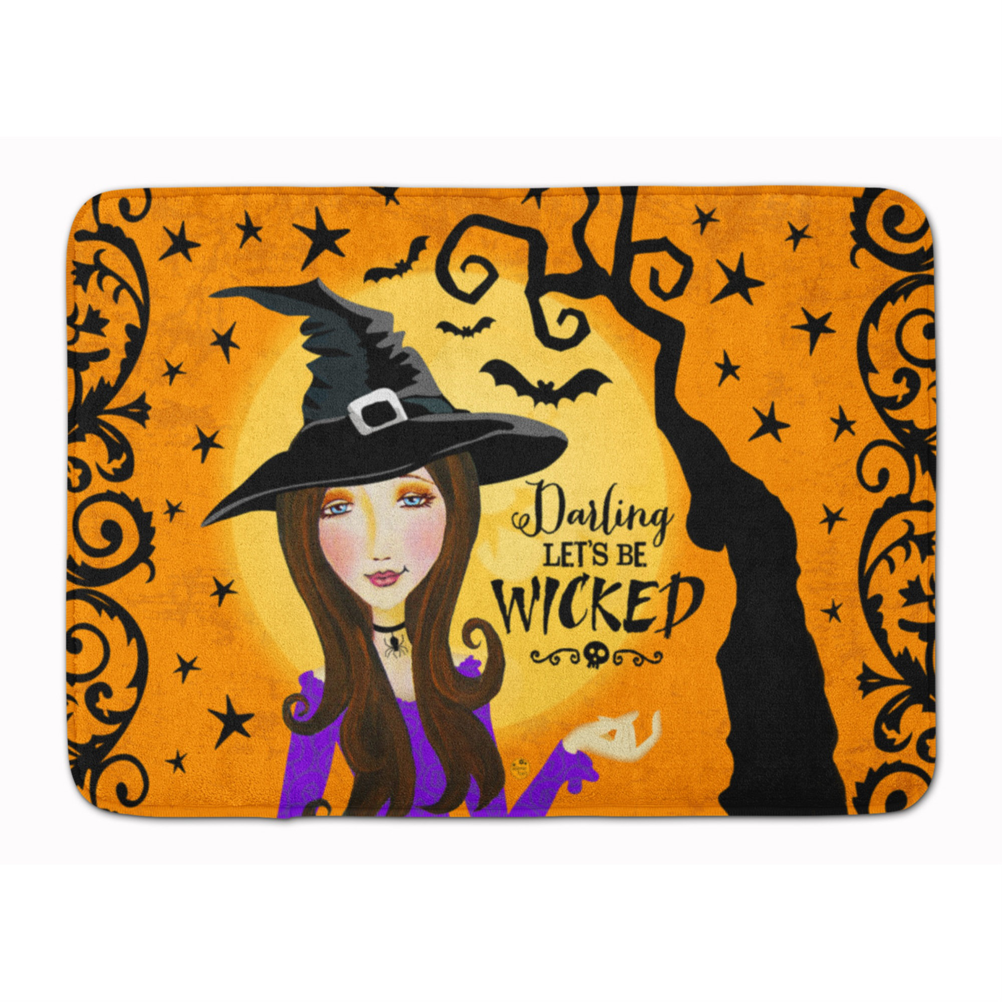 The Holiday Aisle® Louvinia Wicked Witch Rectangle Microfiber Non-Slip ...