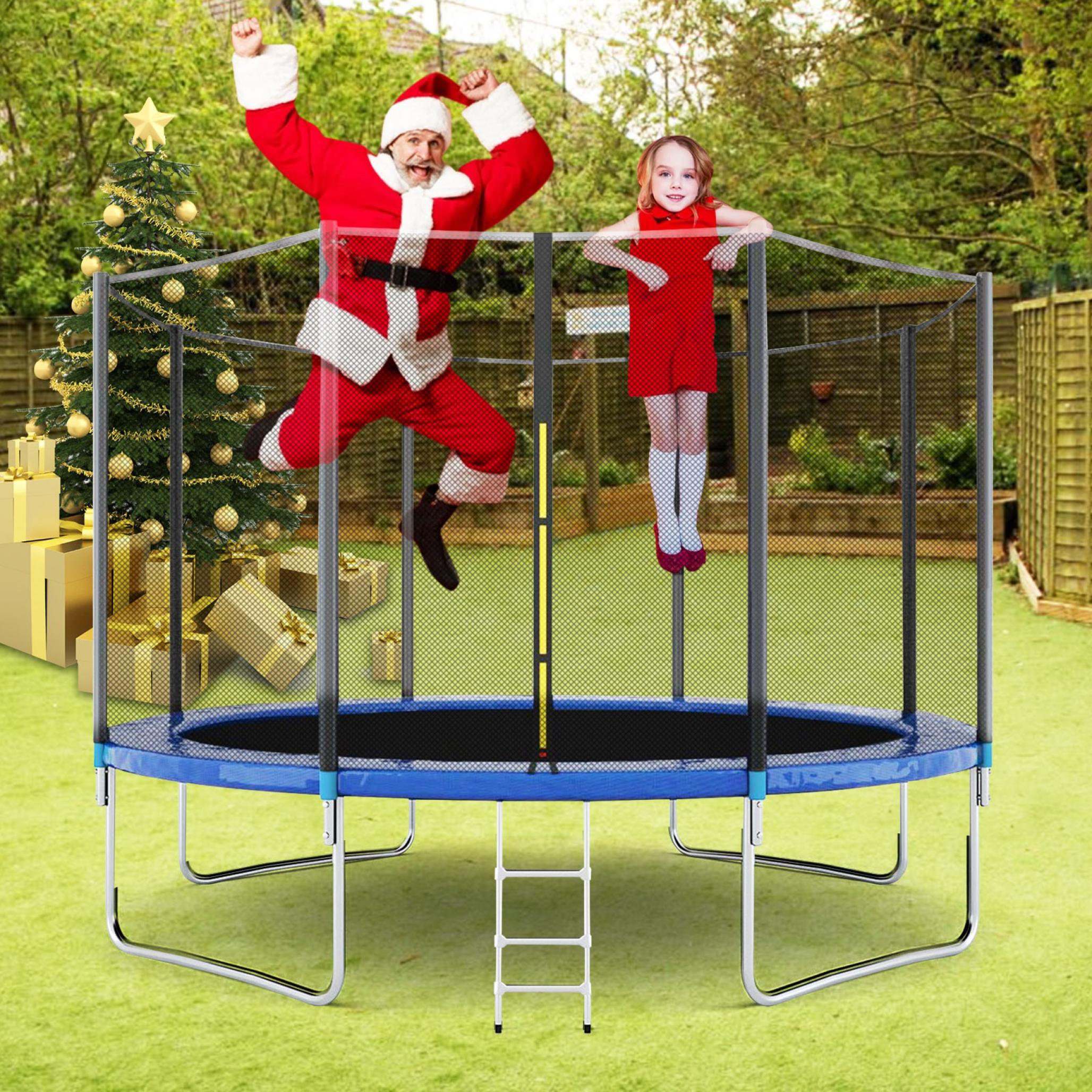 WCCTNYDY INC 10' Foldable Round Fitness Trampoline With Handlebar | Wayfair