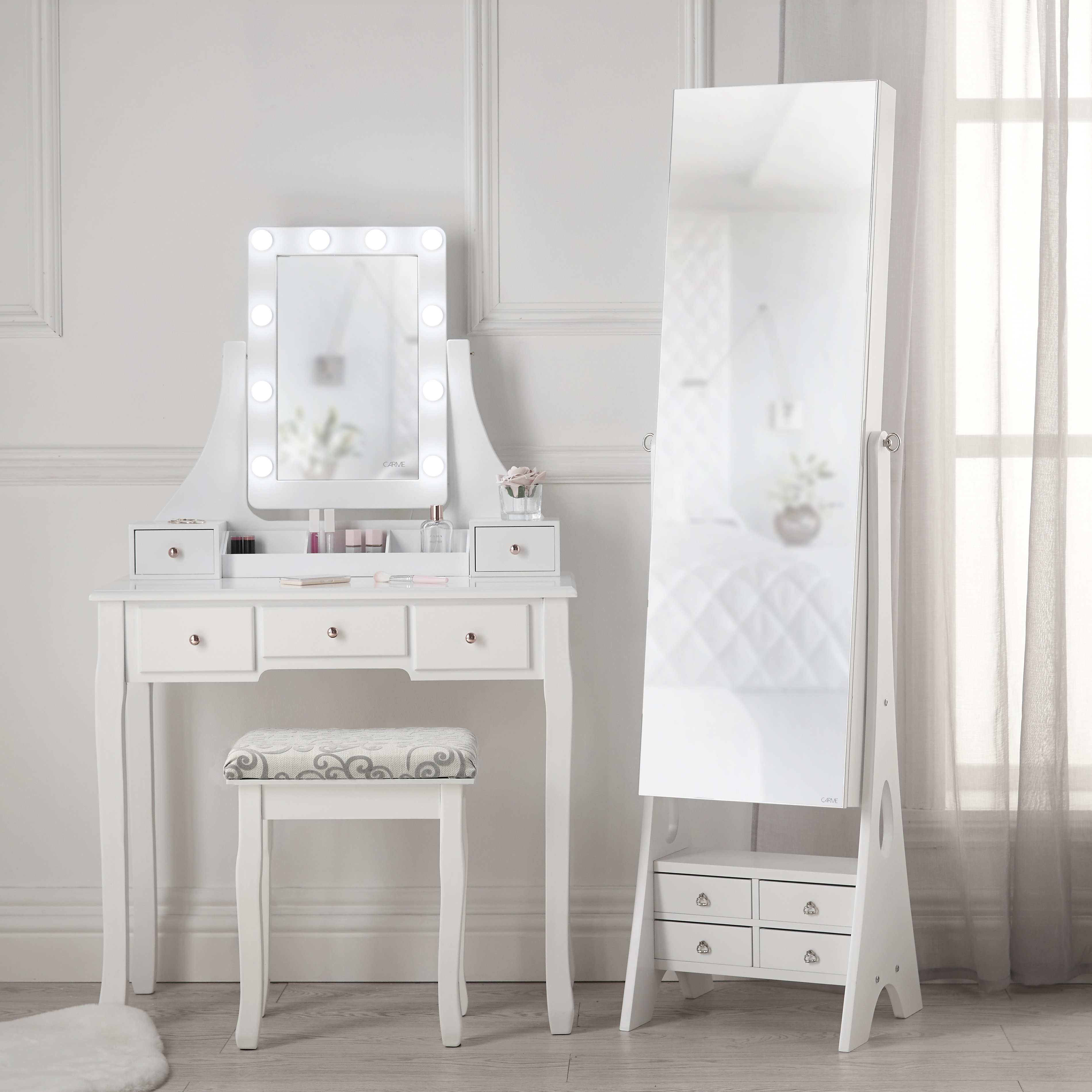 Mercer41 Gully Dressing Table with Mirror | Wayfair.ie