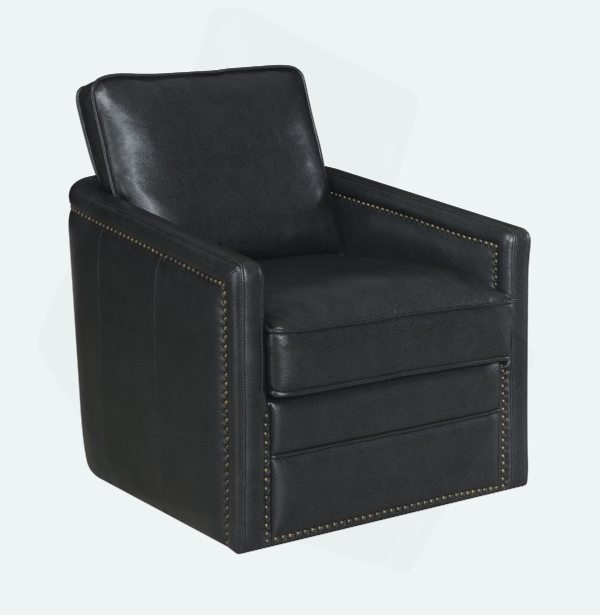 Latitude Run® Leather Aire Swivel Chair W/Glider | Wayfair