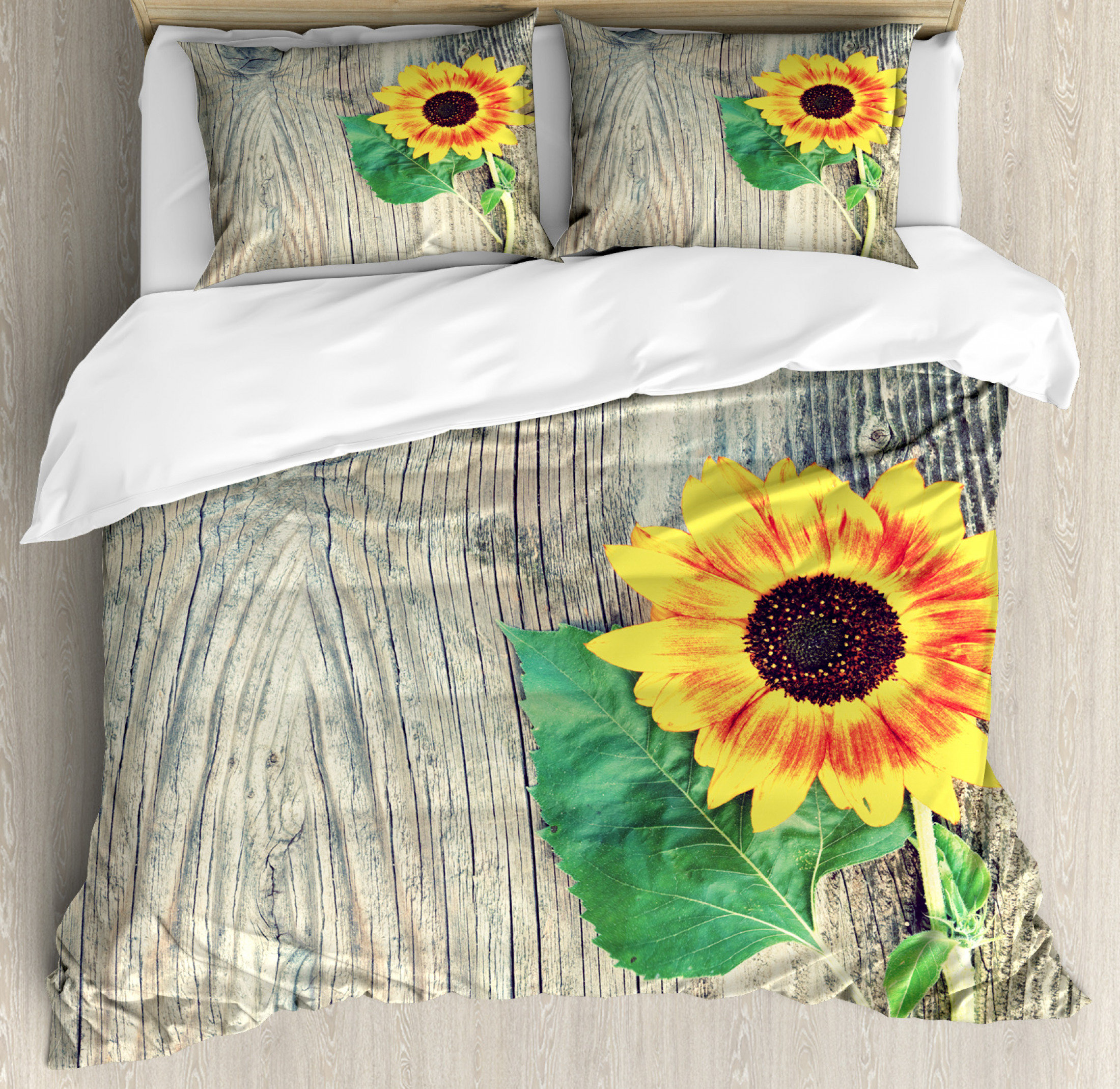 Ambesonne Sunflower Duvet Cover Set | Wayfair