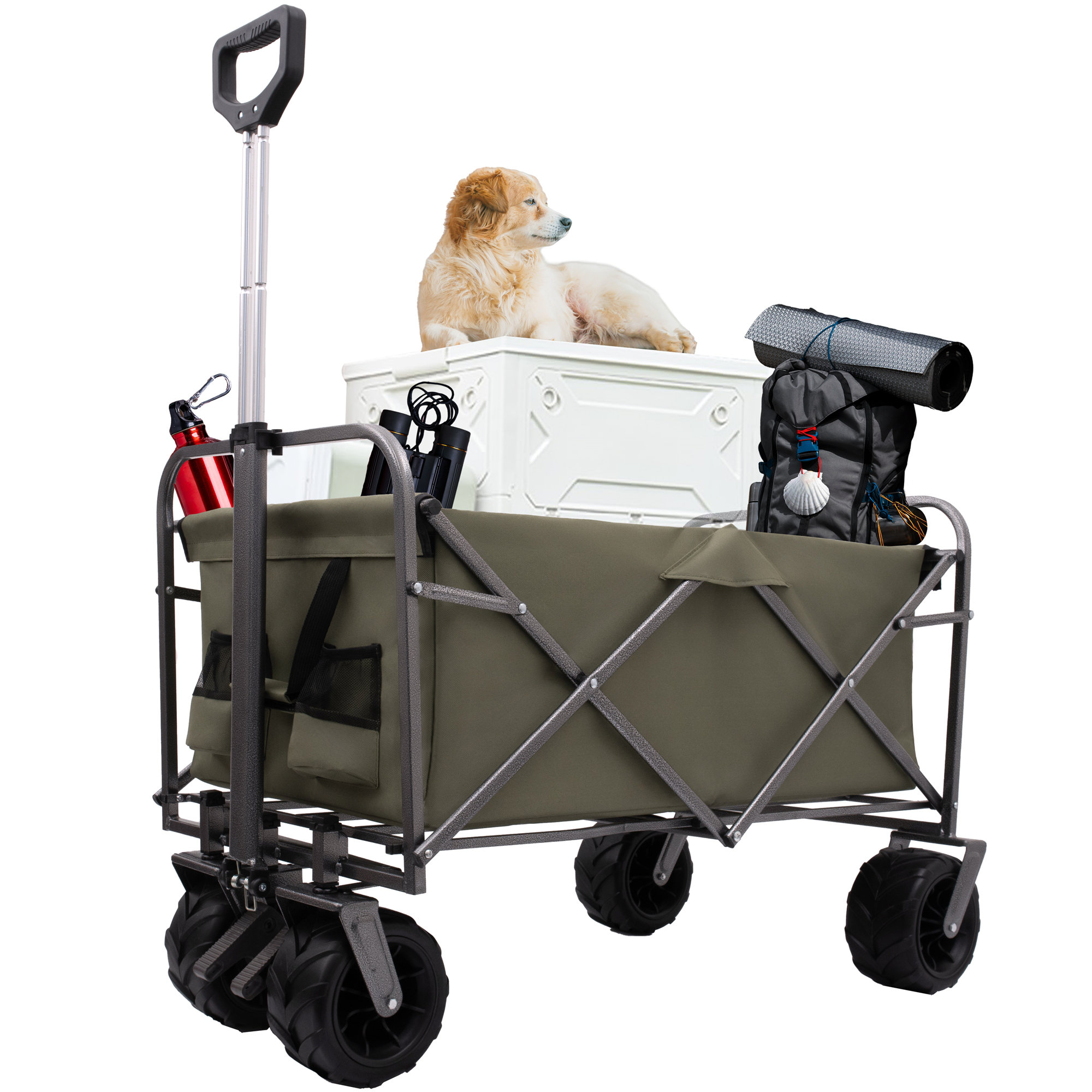 CRS APPLIANCES, Outdoor Garden Park Utility kids wagon portable beach trolley cart camping ...