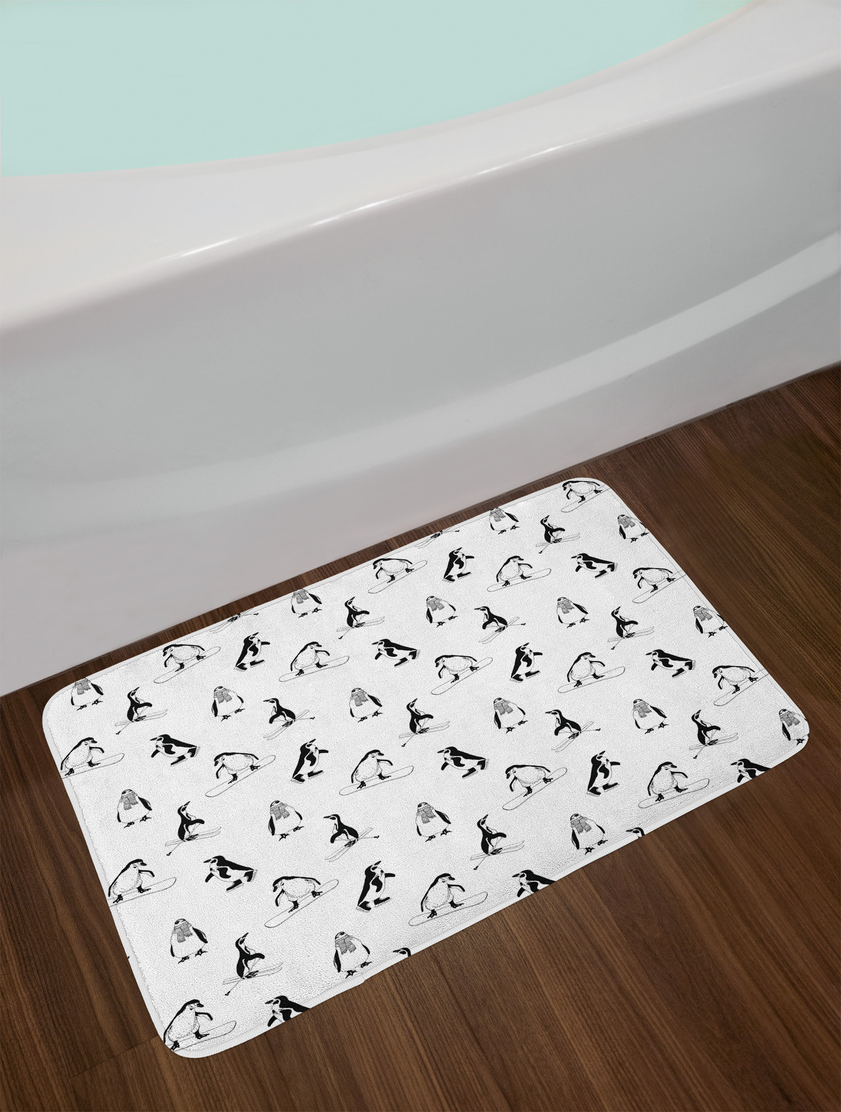 East Urban Home Skiing Kids Bath Rug | Wayfair
