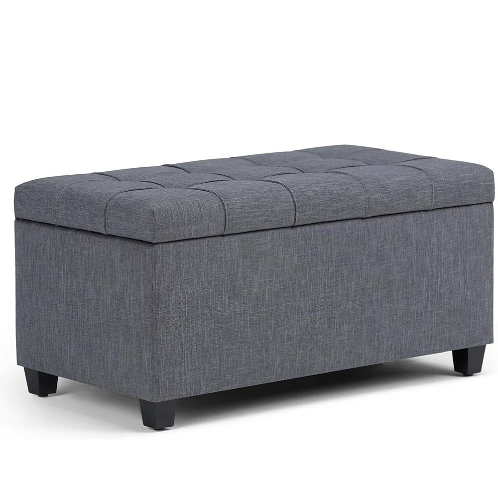 Wildon Home® 33 Inch Wide Transitional Rectangle Storage Ottoman Bench ...