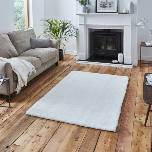 Canora Grey Teddy area rug Table Tufted Ivory | Wayfair.co.uk