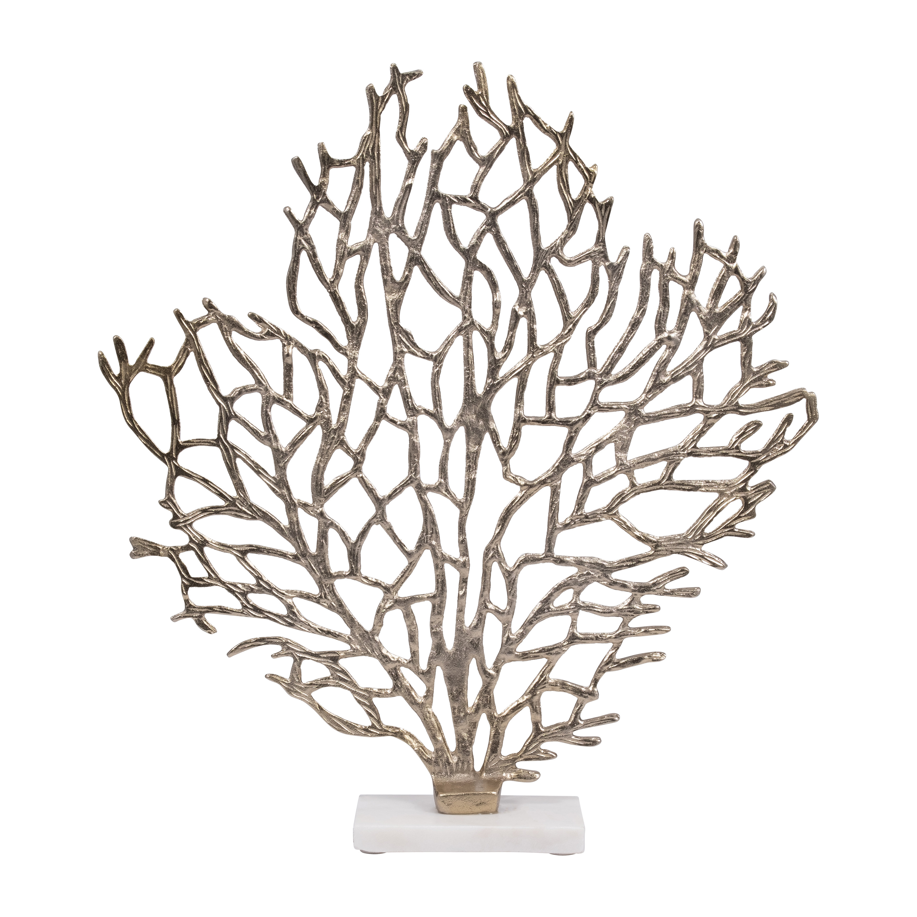 Rosecliff Heights Beti Decorative Sculpture - Metal - Coral-Inspired ...
