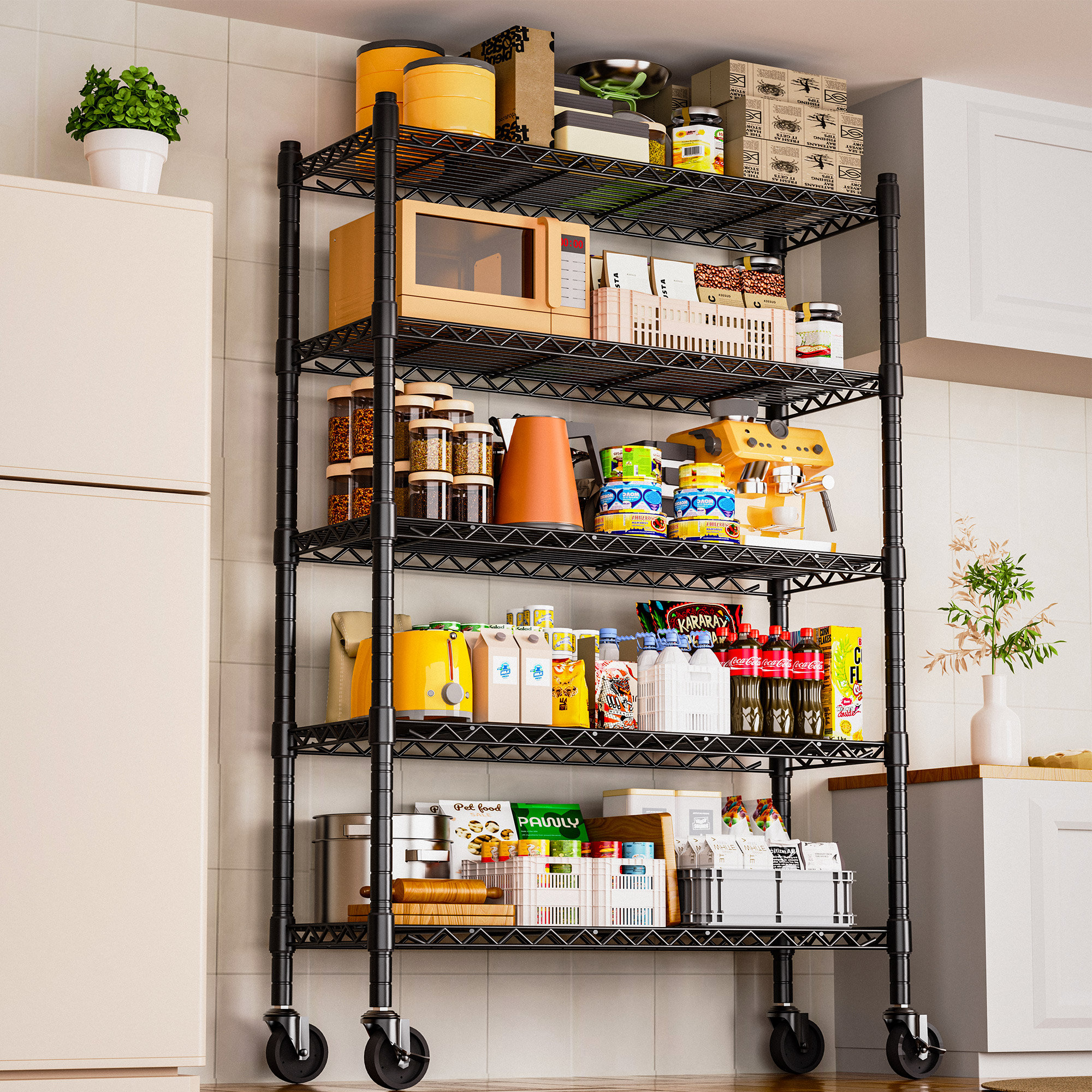 WFX Utility™ 1000 Lbs Storage Shelving Utility Shelving Unit 5-tier ...