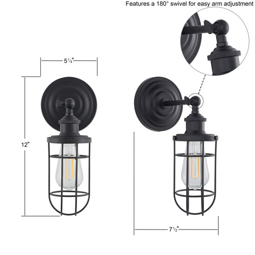 Longshore Tides Dandre Armed Sconce & Reviews | Wayfair