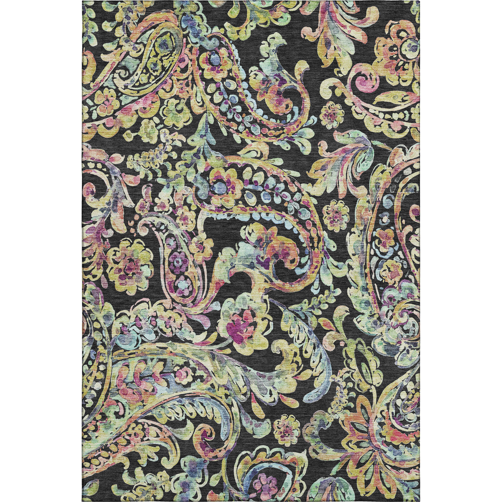 Addison Rugs Premium Machine Washable Mayfield Black Rug | Wayfair