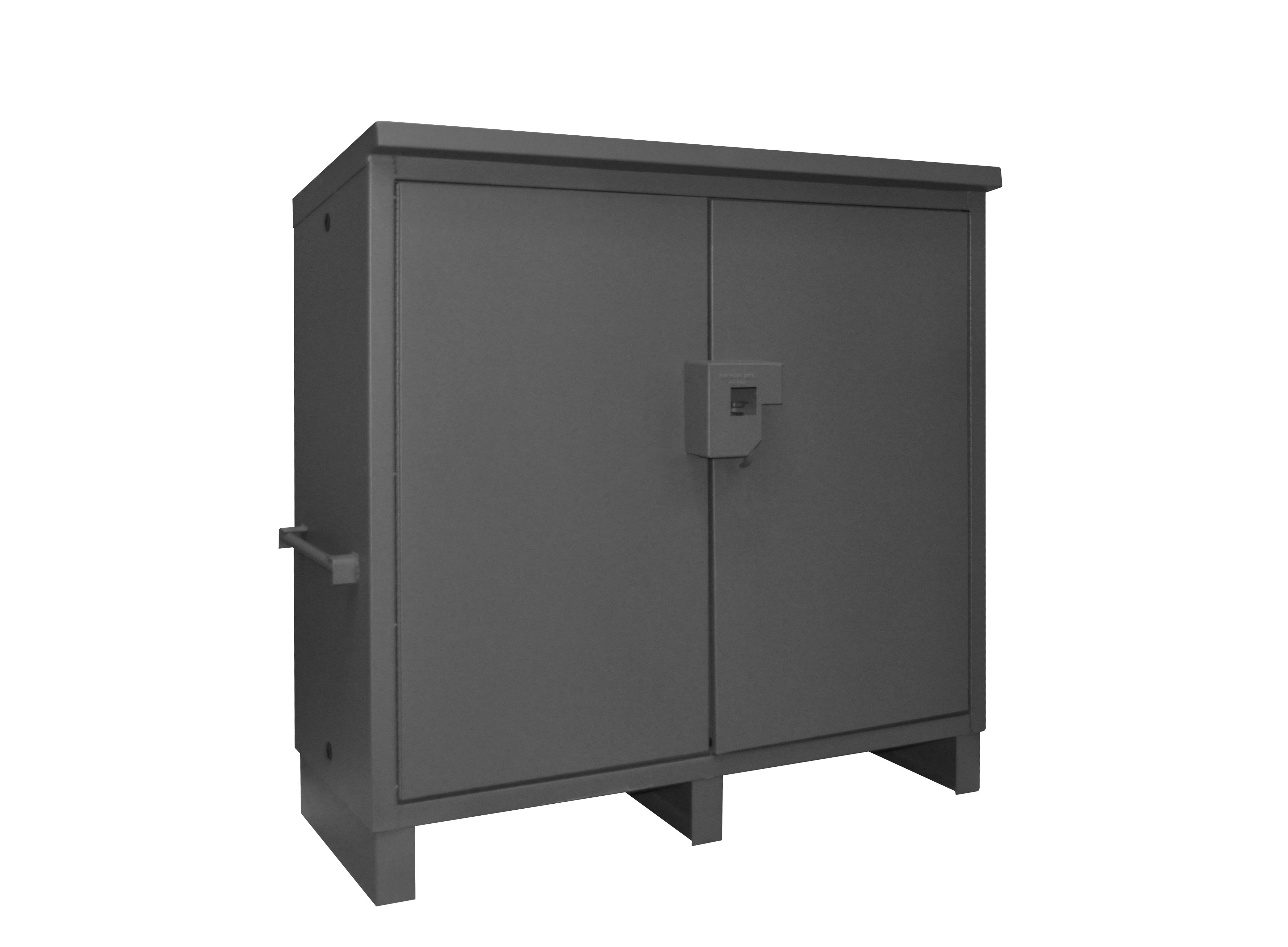 Durham Manufacturing 60" H x 60" W x 24" D Welded 16 Gauge Steel Job ...