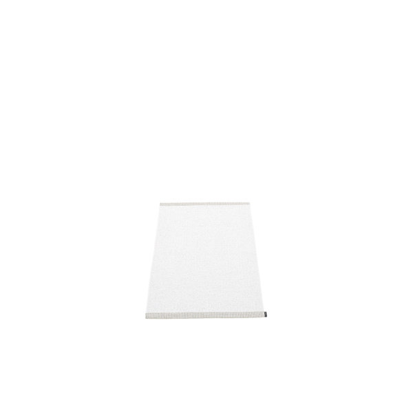 Pappelina Handmade Flatweave White Kitchen Mat | Perigold