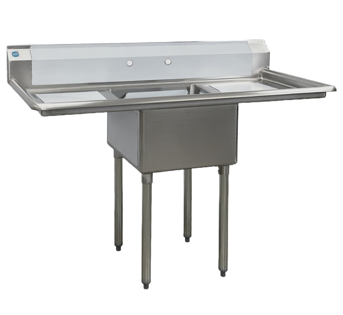 Elite Kitchen Supply 54'' L x 24'' W Stainless Steel Freestanding ...