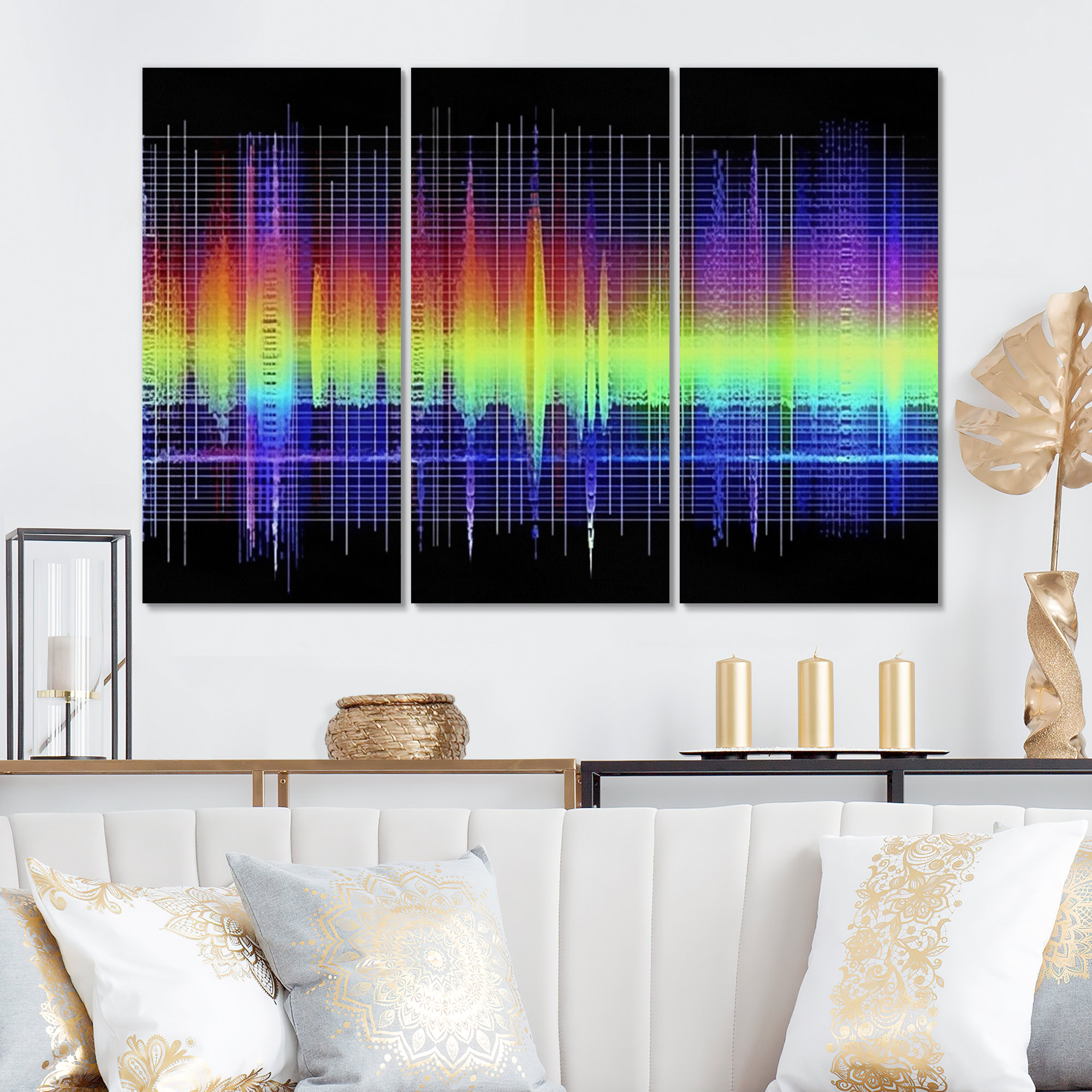 Design Art Waveform Spectrum Abstract Resonances VIII - Abstract Shapes ...