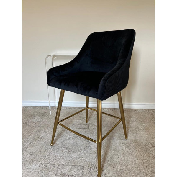 lobby&hotel 25'' Counter Stool with Metal Frame - Wayfair Canada