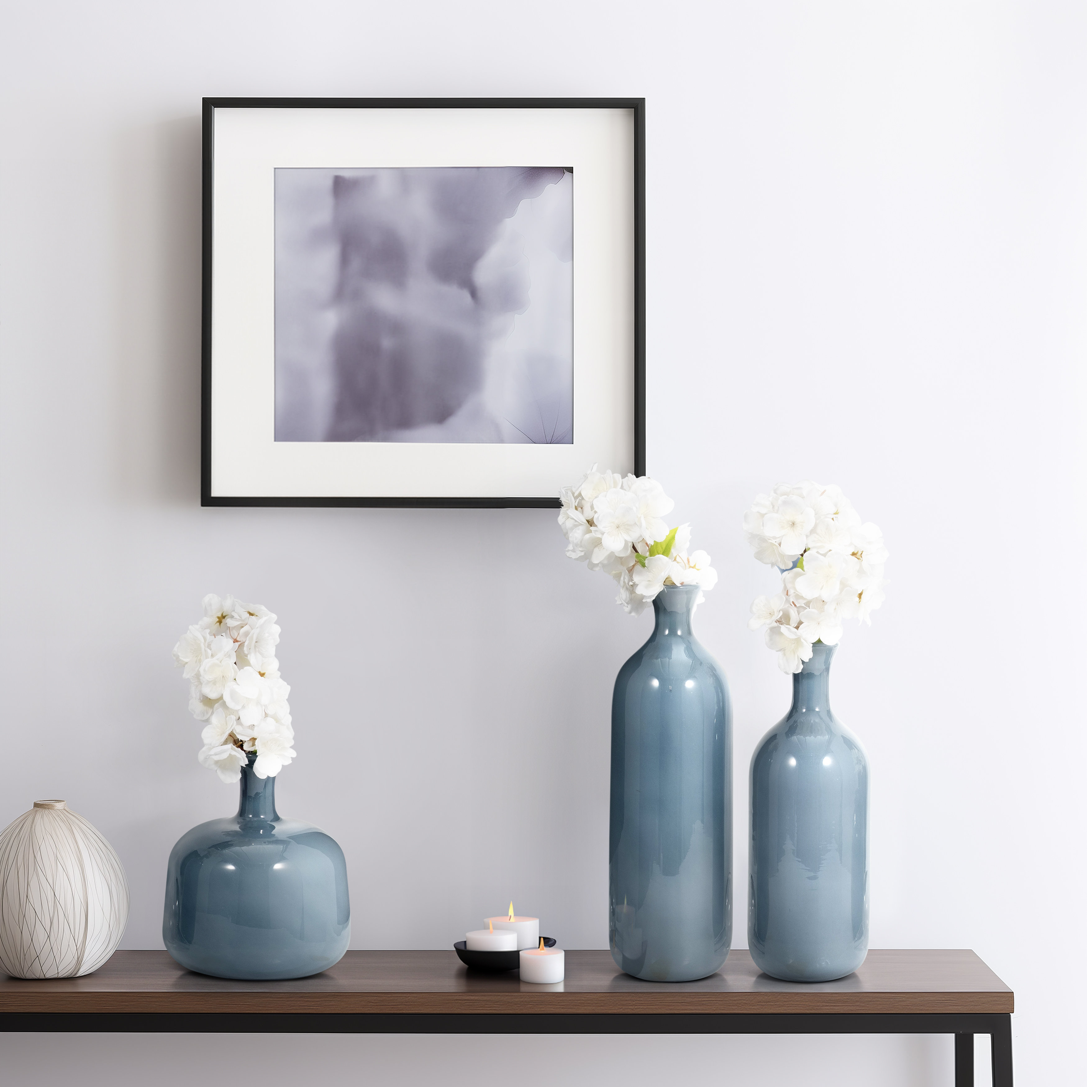 Brayden Studio® Kewstoke Modern Glass Vases with Artistic Swirl Design ...