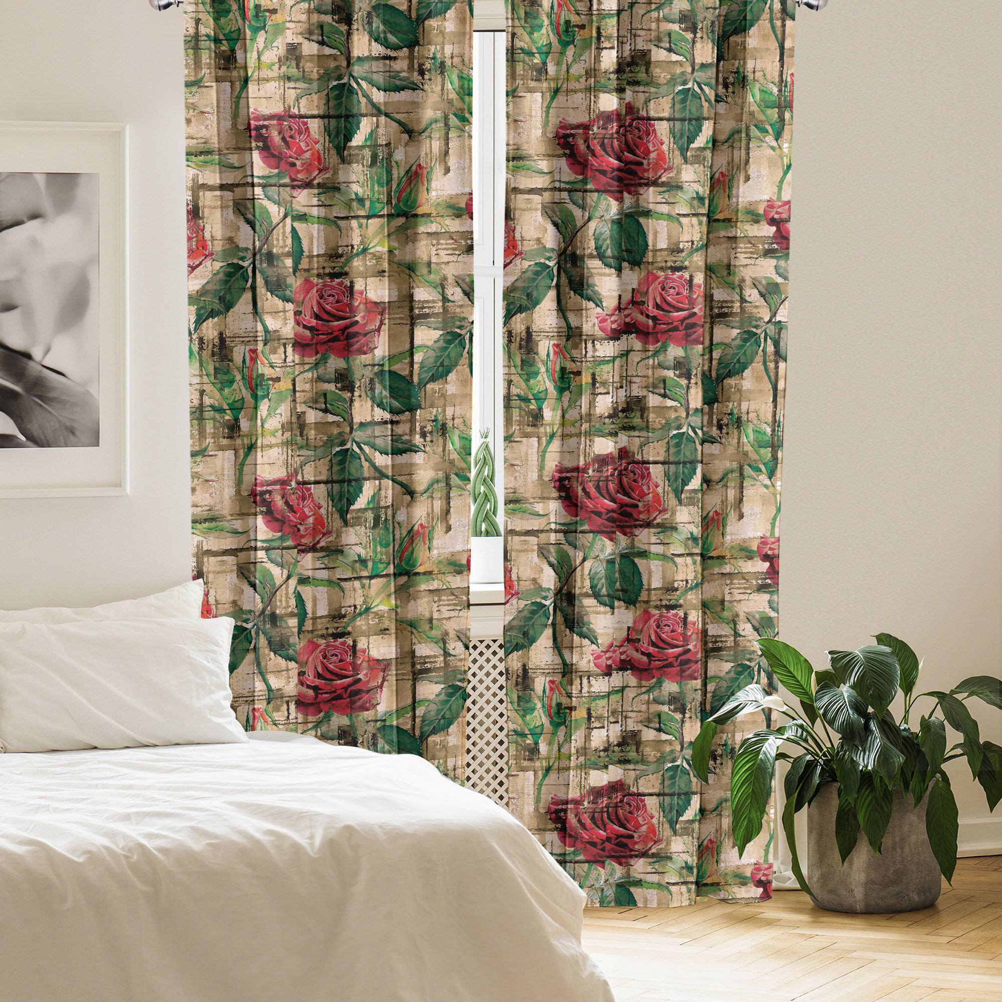 East Urban Home Anotida Microfiber Semi-Sheer Curtain Pair | Wayfair