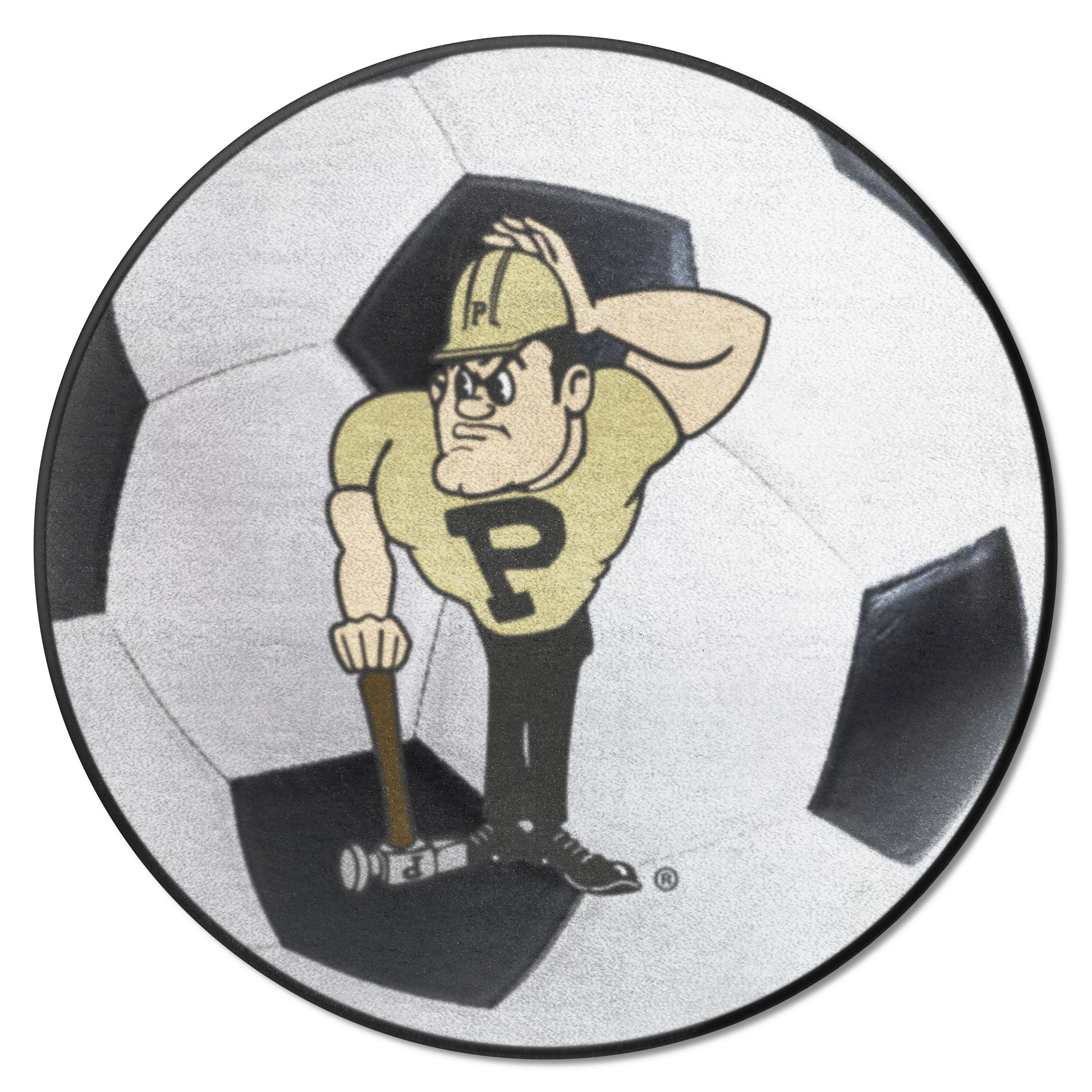 FANMATS Purdue Boilermakers Soccer Ball Rug | Wayfair
