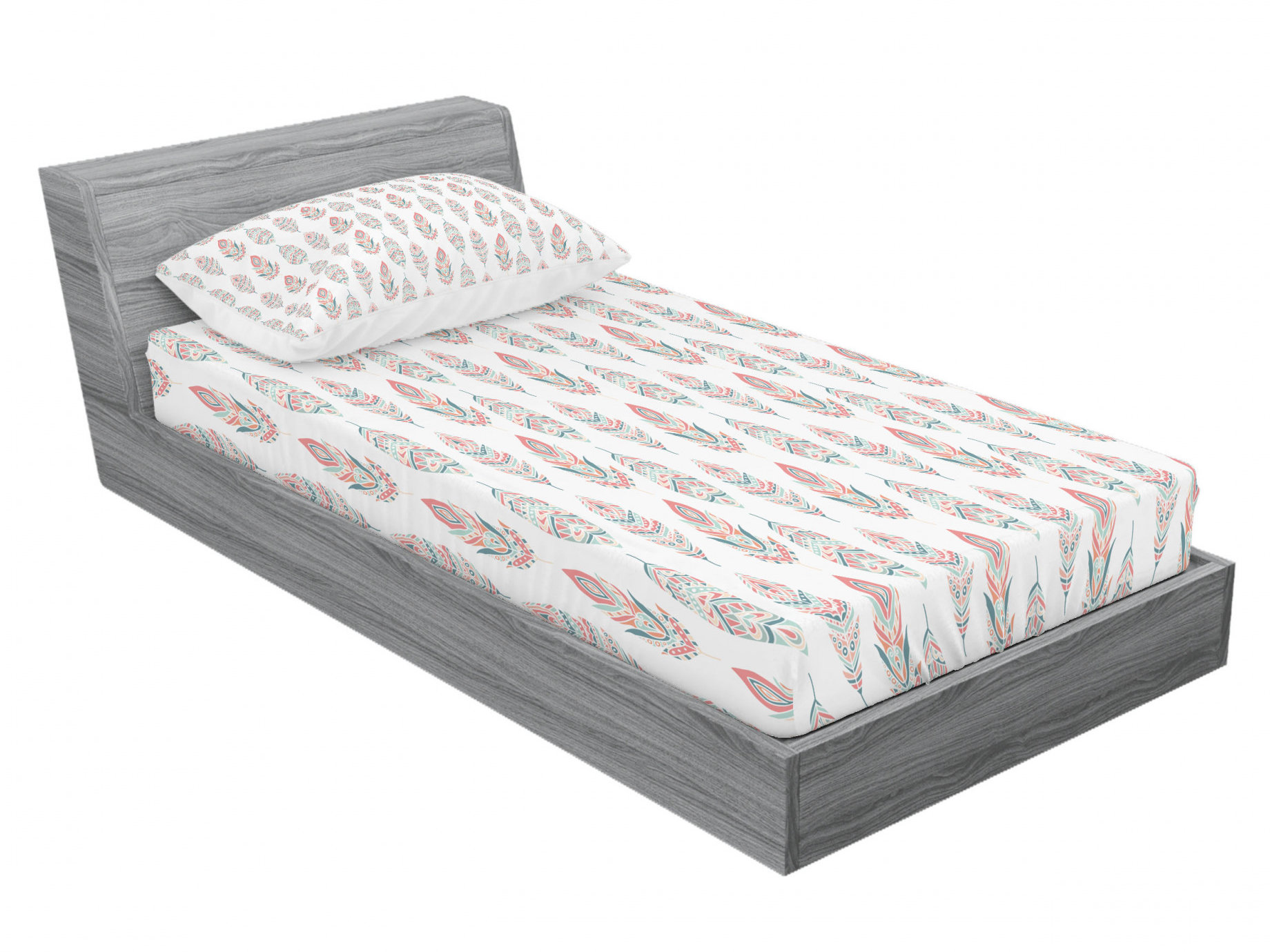 Ambesonne Feather Sheet Set | Wayfair