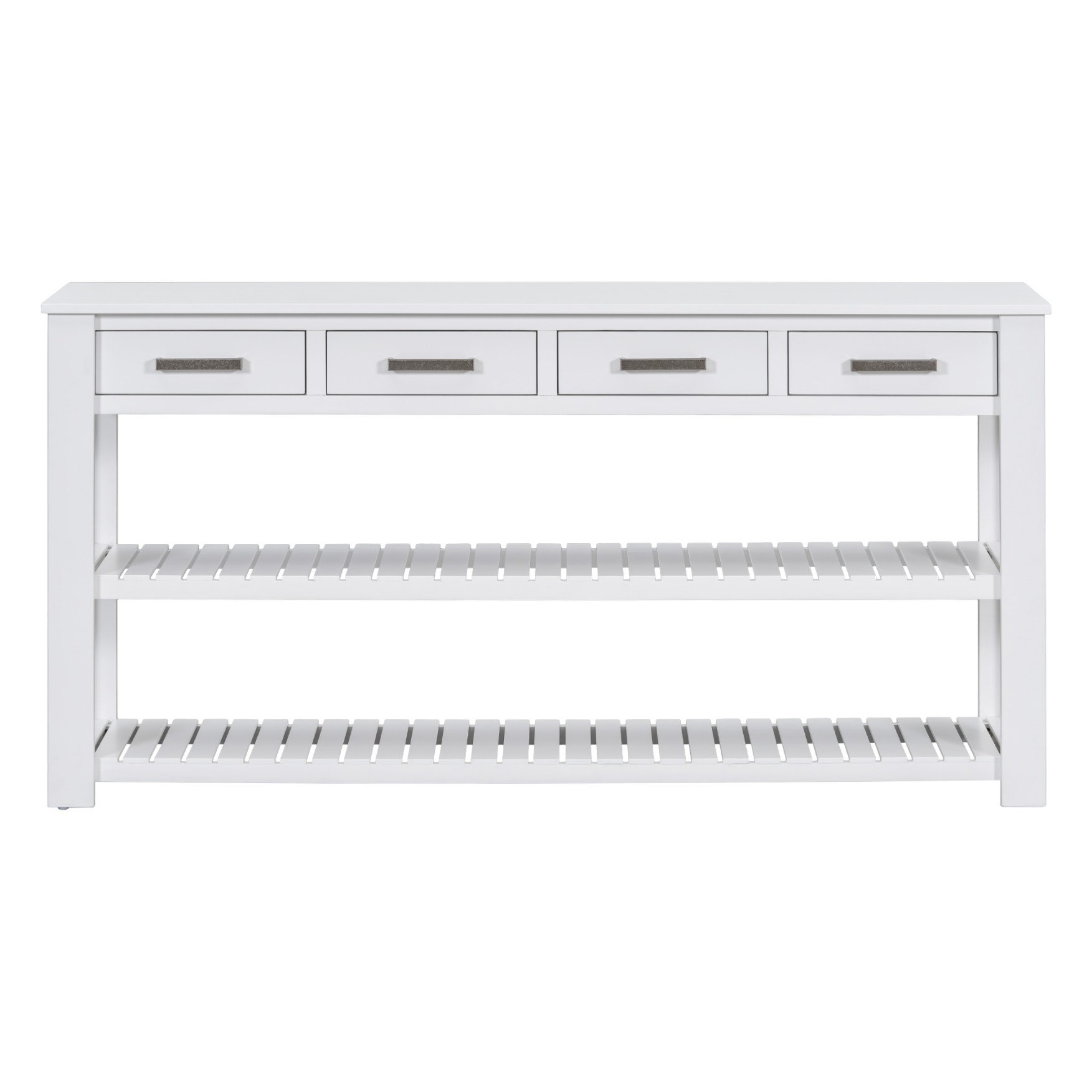 Latitude Run® Stylish Entryway Dresser with 4 Drawers and 2 Shelves ...