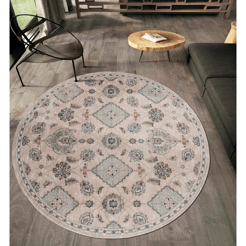 Charlton Home® Adrion Moroccan Power Loom Rectangle 7'10" x 7'10" Area ...