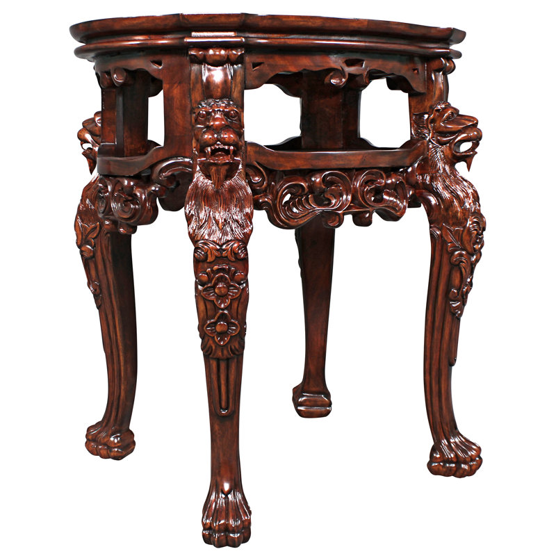 Design Toscano Lord Raffles Solid Wood Tray Top End Table Storage | Wayfair