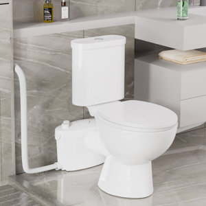 SUPERFLO Upflush Toilet System with Powerful 600W Macerator Pump ...
