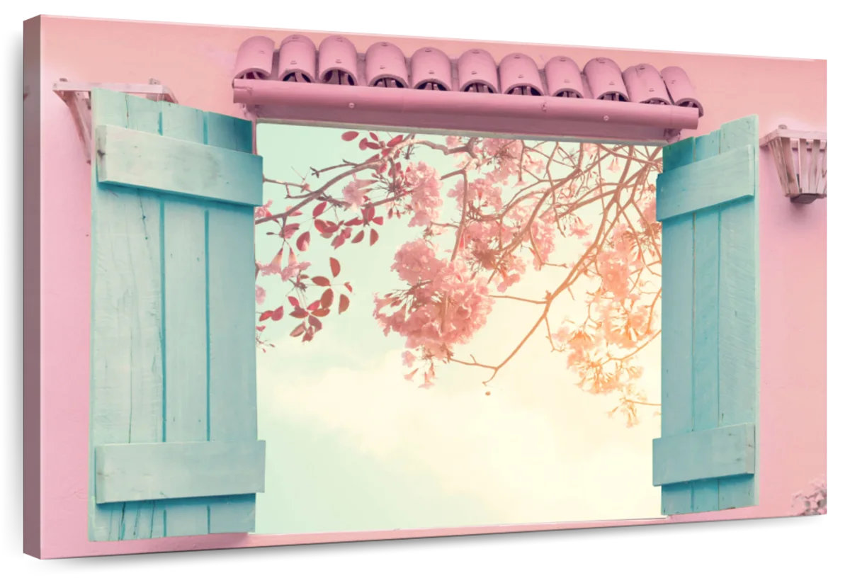 Ebern Designs Lilie Sakura Window View | Wayfair