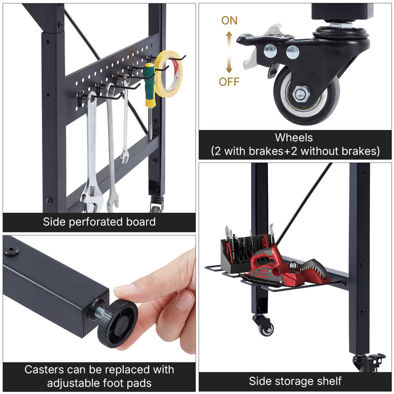 WFX Utility™ 48" Heavy Duty Work Bench, Adjustable Workbench with ...