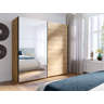 17 Stories Two -door floating wardrobe with mirror | Wayfair.co.uk