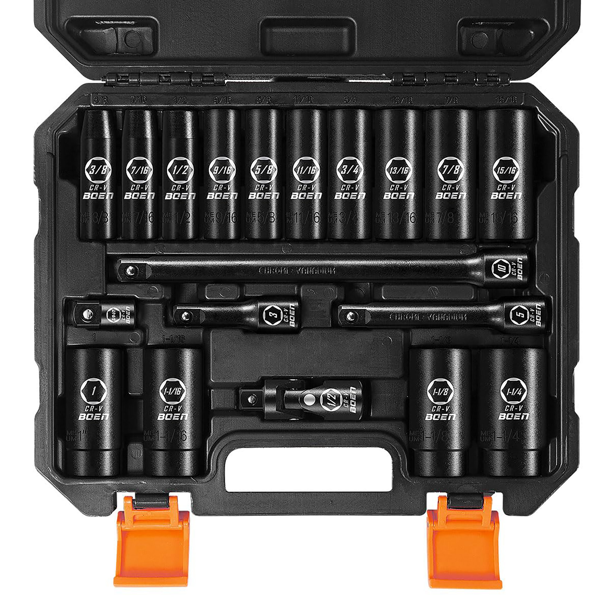 WFX Utility™ 19-Piece 1/2" Drive Deep Impact SAE Socket Set - Wayfair ...