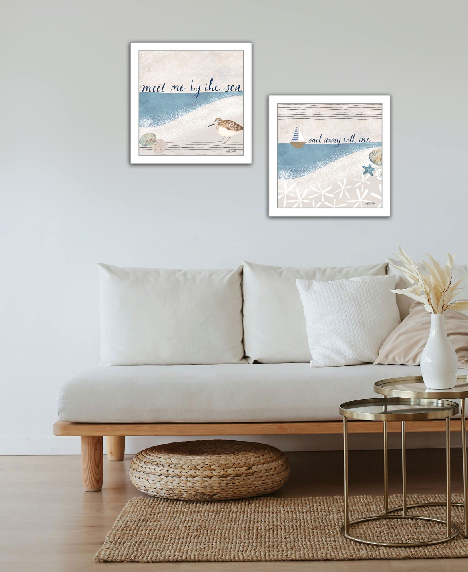 Beachcrest Home™ "Sail Away With ME" Framed Wall Art for Living Room ...