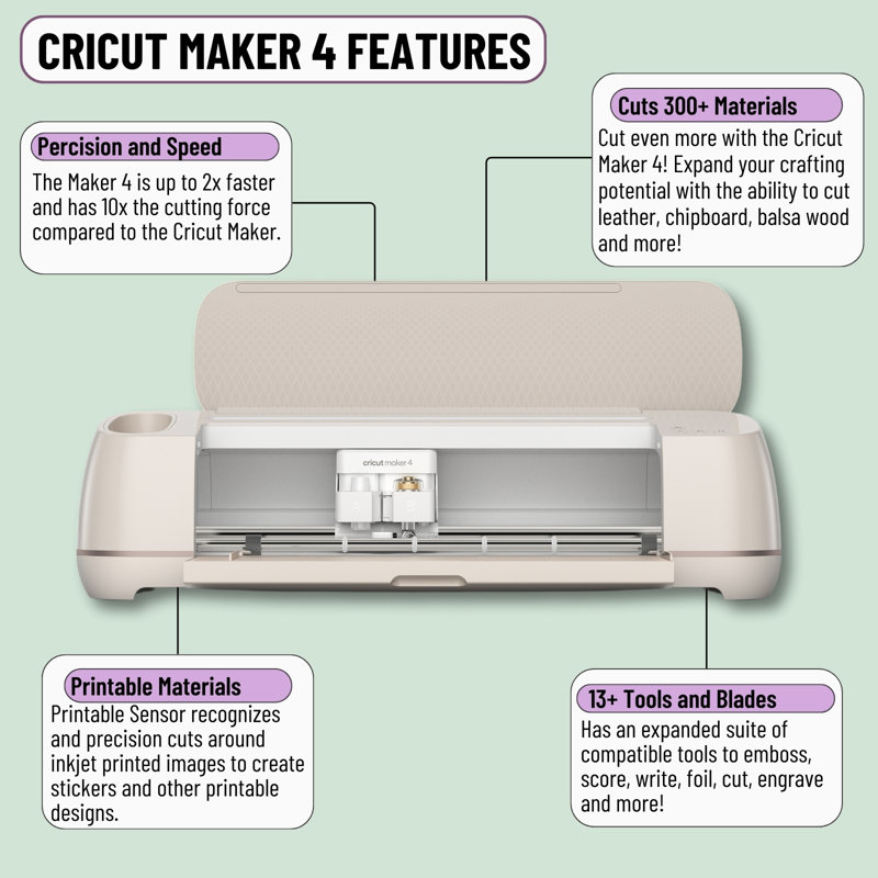 Cricut Maker 4 Cutting Machine with EasyPress 3 Heat Press and ...