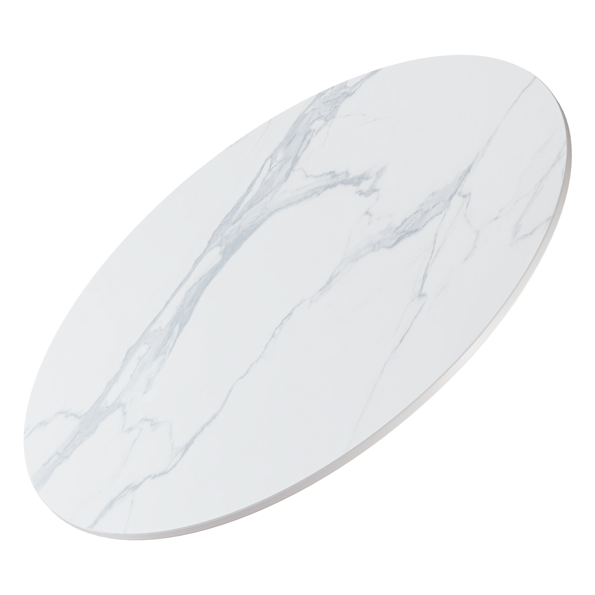RELEYU Sintered Stone Round Beveled Edge Ceramics Table Top & Reviews ...