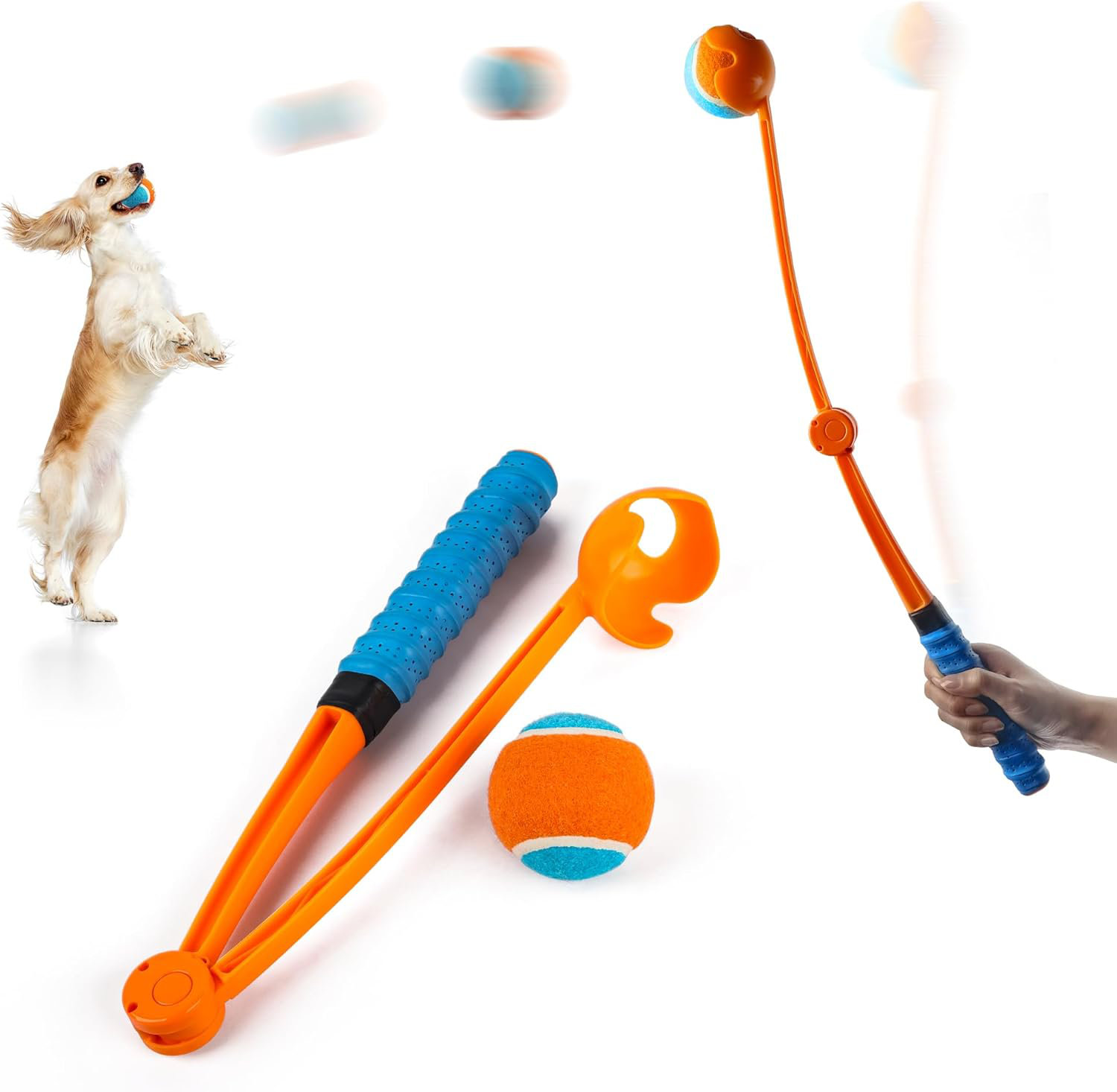 All for Paws Dog Agility Equipment Ball Launcher Foldable Ball Thrower ...