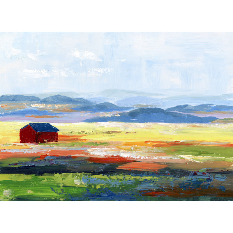 August Grove® Farm Landscape - Wrapped Canvas Painting Print | Wayfair